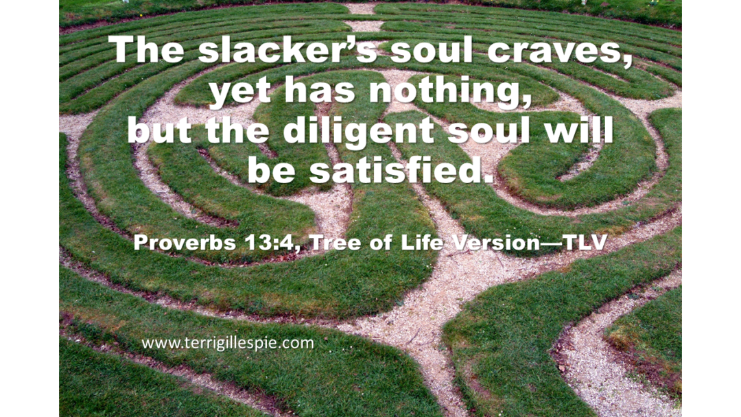 Wisdom's Journey: Proverbs 13:4 - Terri Gillespie