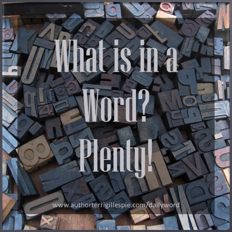 Daily Word: What is in a Word? Plenty! John 1:14 - Terri Gillespie