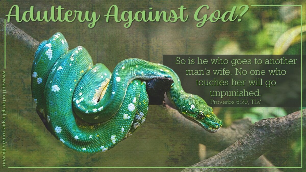 Daily Word: Adultery Against God? Proverbs 6:29 - Terri Gillespie