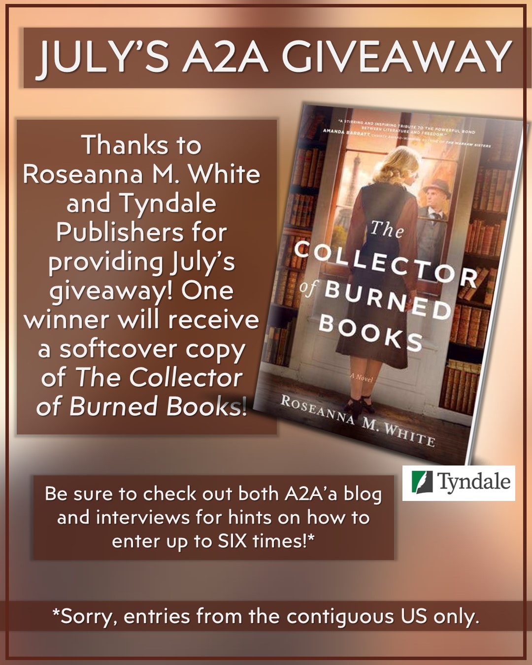 July’s A2A Interview & Giveaway with Roseanna M. White - Terri Gillespie